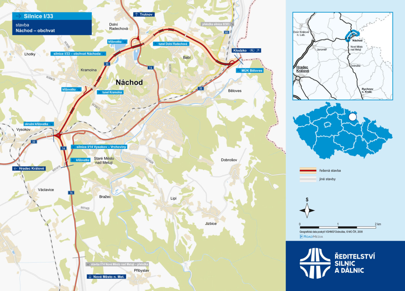 HKCITY Obchvat Náchoda se začne stavět 11. března. Hotový bude 2027 ~ HKCITY